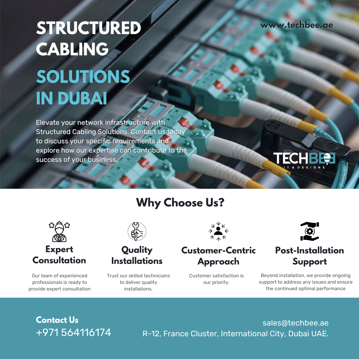Opterna structured cabling solutions in Dubai - TECHBEE Opterna structured cabling solutions in Dubai - TECHBEE